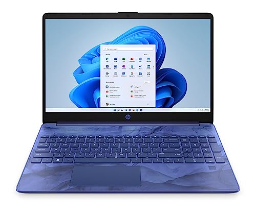 HP 2023 15'' HD IPS Laptop, Windows 11, Intel 4-Core Processor Up to 2.60GHz, 8GB SA RAM, 128GB SSD, HDMI, Super-Fast 6th Gen WiFi, Dale Blue (Renewed)