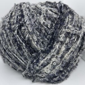 Black, Grey, Beige Alpaca Boucle Fine Yarn - Alpaca, Wool, Nylon, Acrylic Blend - Fine, Sport, Baby Weight, 50 Grams (1.75 Ounces) 200 Meters (218 Yards)