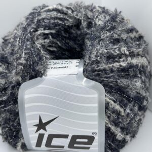 Black, Grey, Beige Alpaca Boucle Fine Yarn - Alpaca, Wool, Nylon, Acrylic Blend - Fine, Sport, Baby Weight, 50 Grams (1.75 Ounces) 200 Meters (218 Yards)