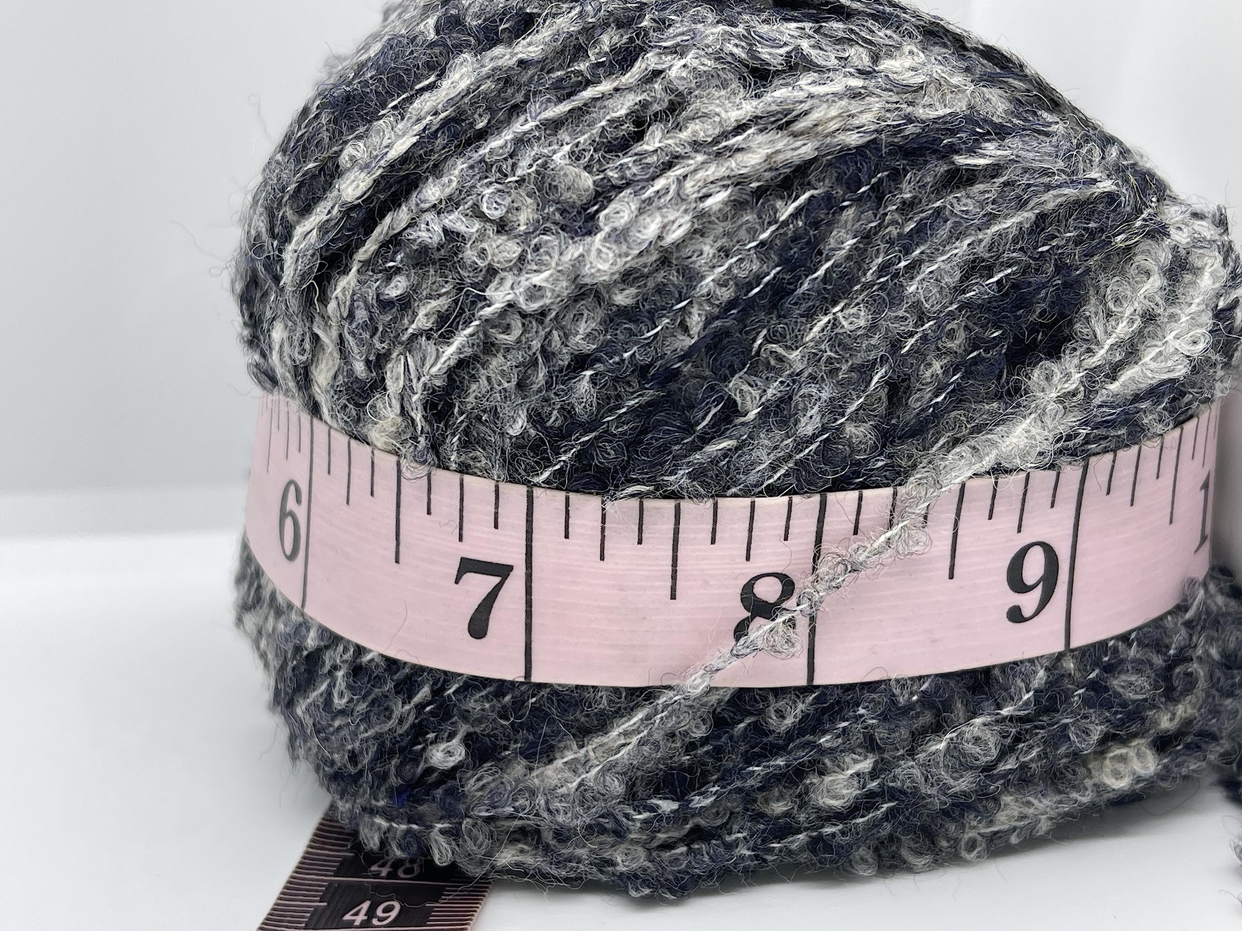 Black, Grey, Beige Alpaca Boucle Fine Yarn - Alpaca, Wool, Nylon, Acrylic Blend - Fine, Sport, Baby Weight, 50 Grams (1.75 Ounces) 200 Meters (218 Yards)