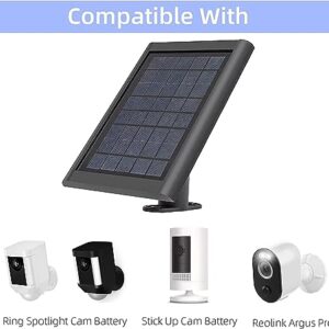 Ring Solar Panel, 5W Solar Panels for Ring Stick Up Cam/Ring Spotlight Cam Battery/Spotlight Cam Plus/Spotlight Cam Pro/Outdoor Wireless Security Camera with 13FT Micro USB C Cable