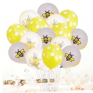 Totority 30pcs 12 day balloons honey bee balloons Baby Shower Balloons bee themed balloons yellow balloons yellow pastel balloon yellow bee balloon decorative items child animal