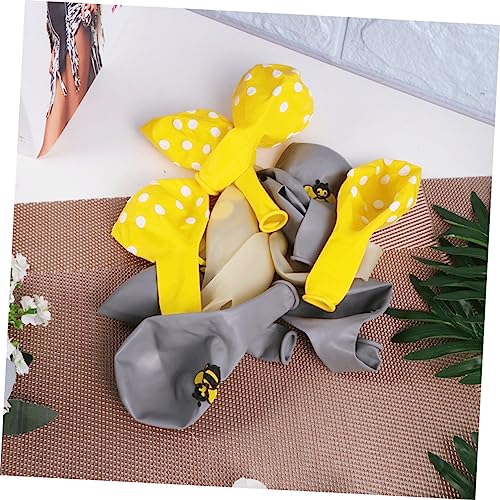 Totority 30pcs 12 day balloons honey bee balloons Baby Shower Balloons bee themed balloons yellow balloons yellow pastel balloon yellow bee balloon decorative items child animal