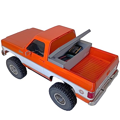 Tool Box Truck Bed Battery Box for FMS fcx24 K5 Blazer RC Crawler Upgrade Parts