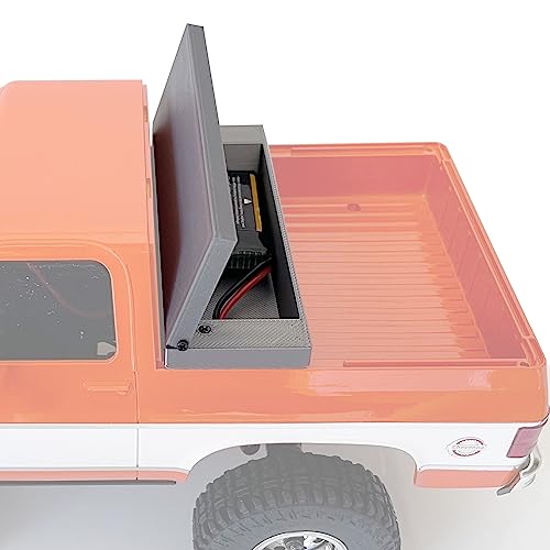 Tool Box Truck Bed Battery Box for FMS fcx24 K5 Blazer RC Crawler Upgrade Parts