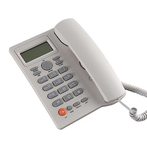 Corded Landline Phone Big Button Household Hotel Business Desktop Landline Telephone with LCD Display KX-T2025 Landline Phone Standard Phone Telephones Landline Corded with Answering Machine