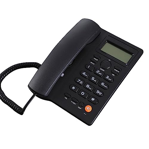 Corded Landline Phone Big Button Household Hotel Business Desktop Landline Telephone with LCD Display KX-T2025 Landline Phone Standard Phone Telephones Landline Corded with Answering Machine