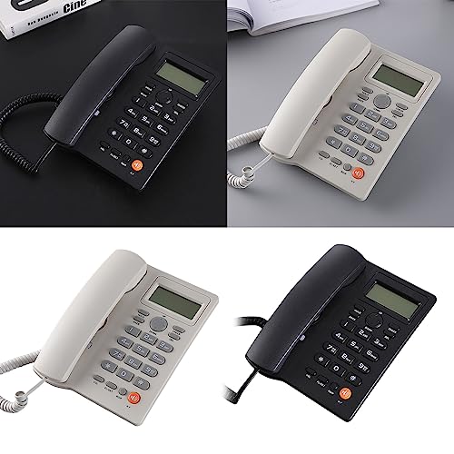 Corded Landline Phone Big Button Household Hotel Business Desktop Landline Telephone with LCD Display KX-T2025 Landline Phone Standard Phone Telephones Landline Corded with Answering Machine