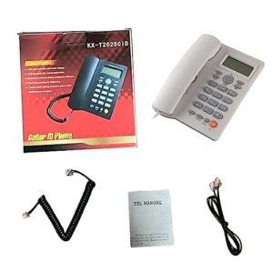 Corded Landline Phone Big Button Household Hotel Business Desktop Landline Telephone with LCD Display KX-T2025 Landline Phone Standard Phone Telephones Landline Corded with Answering Machine