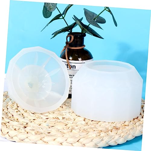 CORHAD 2 Pcs Box Storage Box Mold Jewelry Container Handmade Craft epoxy Jewelry epoxy Silicone jar Cosmetic Tabletop epoxy Storage Container Mold Crystal Silica Gel White Accessories