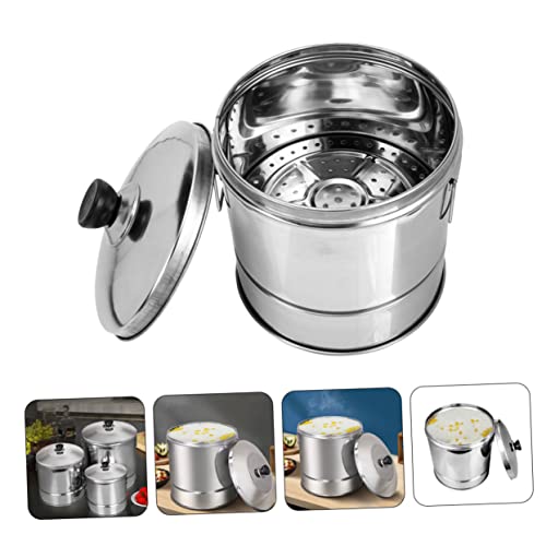 HAKIDZEL stainless steel rice steamer sushi server sushi bucket rice bucket steam baskets dumpling steamed rice holder stainless steel steam pan rice serving bucket small tools Sticky rice