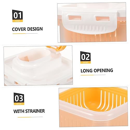 DOITOOL Liquid Dispenser lidded storage bin washing powder bucket laundry holder plastic containers storage tank with cover laundry dispenser washing powder laundry container