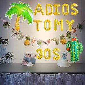 Adios To My 30s Balloons, Fiesta Mexican 40th Birthday Party Decorations, Taco Bout 40 Balloons Supplies, 40th Birthday Party Balloons Decors Sign