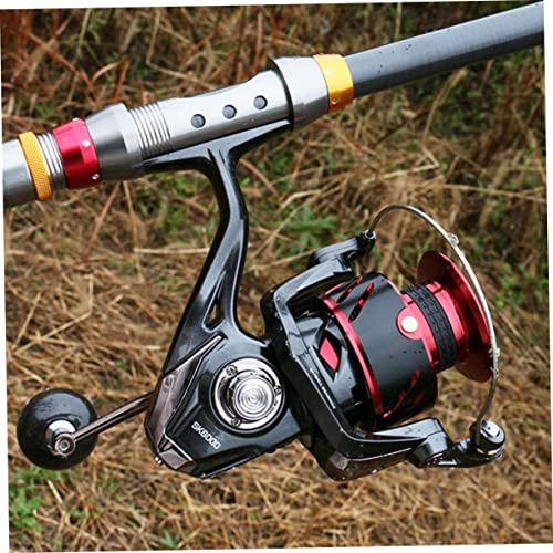 Toddmomy 1Pc Stainless Steel Fishing Wheel Fishing Equipment Fishing Reel Fishing Rod and Reel Saltwater reels baitcaster Reel Spool Bearings Spool baitcast Accessories to Rotate Full Metal