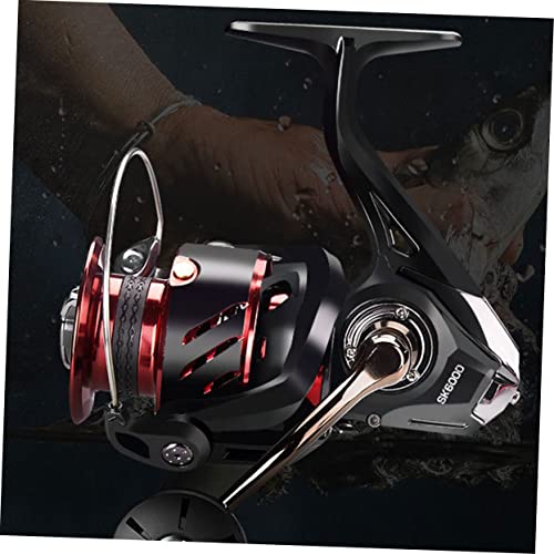 Toddmomy 1Pc Stainless Steel Fishing Wheel Fishing Equipment Fishing Reel Fishing Rod and Reel Saltwater reels baitcaster Reel Spool Bearings Spool baitcast Accessories to Rotate Full Metal