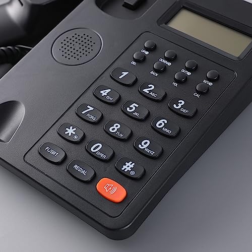 Corded Landline Phone Big Button Household Hotel Business Desktop Landline Telephone with LCD Display KX-T2016 Corded Telephone Home and Office Use Basic Telephone Simple Telephone