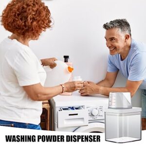 Laundry Detergent Container, 700x1100x1500x1900ml Washing Powder Dispenser, Laundry Scent Dispenser, Clear Powder Holder Laundry For Laundry Room Kitchen