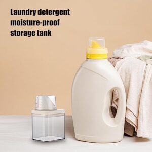 Laundry Detergent Container, 700x1100x1500x1900ml Washing Powder Dispenser, Laundry Scent Dispenser, Clear Powder Holder Laundry For Laundry Room Kitchen