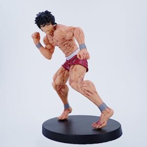 lcdgtj anime figure hanma baki, baki anime character 14-15cm pvc statue collectible ornament for fans,perfect desk/car decoration, ideal gift for kids boys girls, multi-colored model toys