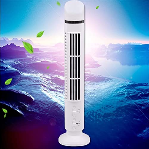 Qiopertar Tower Fan Led Bladeless Fan Tower Electric Fan Mini Vertical Conditioner