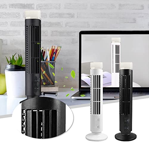 Qiopertar Tower Fan Led Bladeless Fan Tower Electric Fan Mini Vertical Conditioner