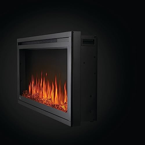 Napoleon Entice 60 Wall Mount Slimline Electric Fireplace - Multi-Color Flames with Adjustable Flame Brightness and Speed - with Remote Control - NEFL60CFH