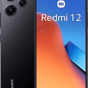 Xiaomi Redmi 12 4G LTE (256GB + 8GB) Factory Global Unlocked 6.67" 50mp Triple Camera (Tmobile Mint Tello Global) + Extra (w/Fast 51W Dual USB Car Charger) (Midnight Black + 51W Dual USB Car Charger)