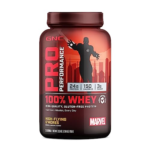 GNC Pro Performance 100% Whey - Marvel: High-Flying S'Mores - 25 Servings