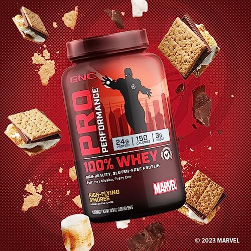 GNC Pro Performance 100% Whey - Marvel: High-Flying S'Mores - 25 Servings