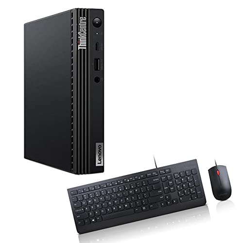 Lenovo ThinkCentre M75q Tiny Gen 2 Home & Business Mini Desktop (AMD Ryzen 5 PRO 5650GE 6-Core, 64GB RAM, 128GB PCIe SSD + 1TB HDD (2.5), AMD Radeon, WiFi, Win 11 Pro) Refurbished (Renewed)