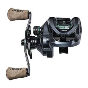 handing magic l baitcasting fishing reel, lightweight casting reel, 9+1 double shielded stainless steel bb, 6.4:1 gear ratio, super smooth with 16.7 lb carbon fiber drag, fishing reel baitcaster