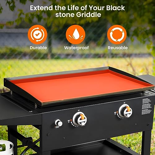 Blackstone Silicone Griddle Mat Cover for 22 Inch Blackstone Griddle,Heavy Duty Food Grade Silicone Griddle Top Cover,Upgraded Full Fit Griddle Mat Surface Protective Outdoor from Insects Rust Debris