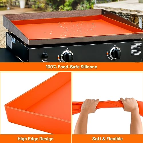 Blackstone Silicone Griddle Mat Cover for 22 Inch Blackstone Griddle,Heavy Duty Food Grade Silicone Griddle Top Cover,Upgraded Full Fit Griddle Mat Surface Protective Outdoor from Insects Rust Debris