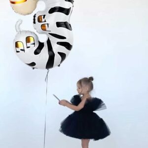 40 inch Number Balloons, Cartoon Zebra Balloon, Number 3 Balloon, Perfect Large Balloon for Fun 3rd 13 30 Birthday Decorations