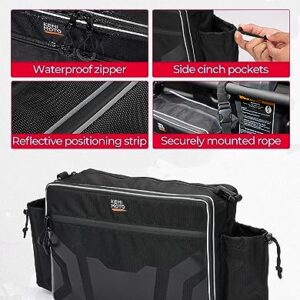 KEMIMOTO UTV Storage Bag Compatible with Pioneer 1000-6 RZR XP 1000 4 Can-Am Defender MAX Water-resistant Backseat Storage Bag 1680D Oxford cloth Backseat Organizers