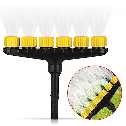 Multi Head Spray Nozzle for Watering Garden and Flowers Watering Can Indoor Plants 1 Gallon Long Spout (Yellow, One Size)