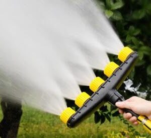 Multi Head Spray Nozzle for Watering Garden and Flowers Watering Can Indoor Plants 1 Gallon Long Spout (Yellow, One Size)