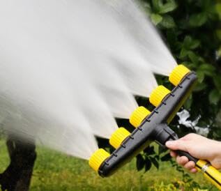 Multi Head Spray Nozzle for Watering Garden and Flowers Watering Can Indoor Plants 1 Gallon Long Spout (Yellow, One Size)