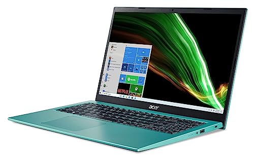 Acer Aspire 3 Laptop (15.6" FHD, Intel Core i3-1115G4, 36GB RAM, 1TB SSD, UHD Graphics), Home & Education, 9.5-Hr Long Battery Life, Wi-Fi 5, Webcam, Bluetooth, IST HDMI, Win 11 Home, Teal Blue