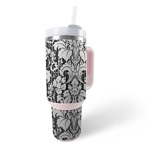 MightySkins Skin Compatible with Stanley The Quencher H2.0 FlowState 40 Oz Tumbler - Floral Retro | Protective, Durable, and Unique Vinyl Decal wrap Cover | Easy to Apply, Remove, and Change Styles