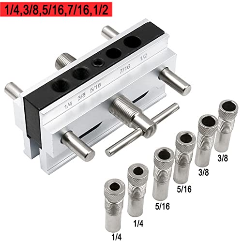 Self Centering Dowel Jig Kit Tool Edge Joints Locators Guide Bushings Tools for Carpentry Miter Joints Drill Planks Template Drilling Merchandisers