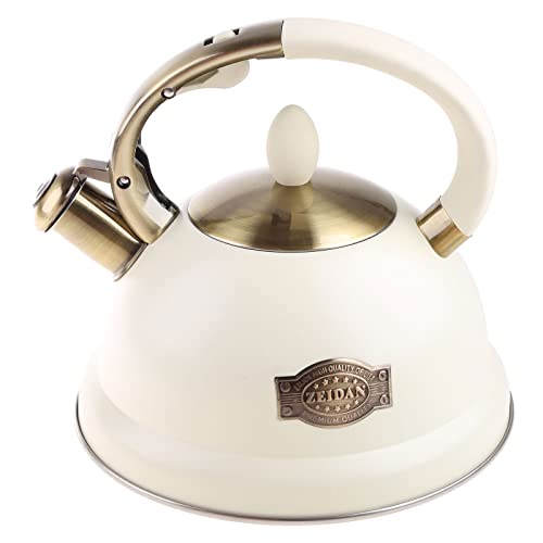 Stainless Steel Teakettle Teapot With Ergonomic Handle Easy Maneuvering Durable For Make Tea Boil Water Gift Fort Home Whistle Tea-pot