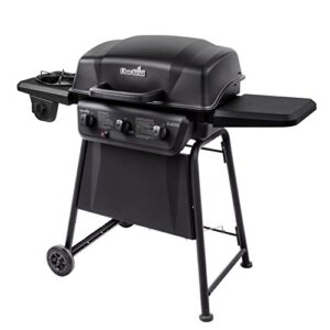 Char-Broil Classic 360 3-Burner Liquid Propane Gas Grill with Side Burner & 3-4 Burner Large Basic Grill Cover & 8666894 SAFER Replaceable Head Nylon Bristle Grill Brush, One Size