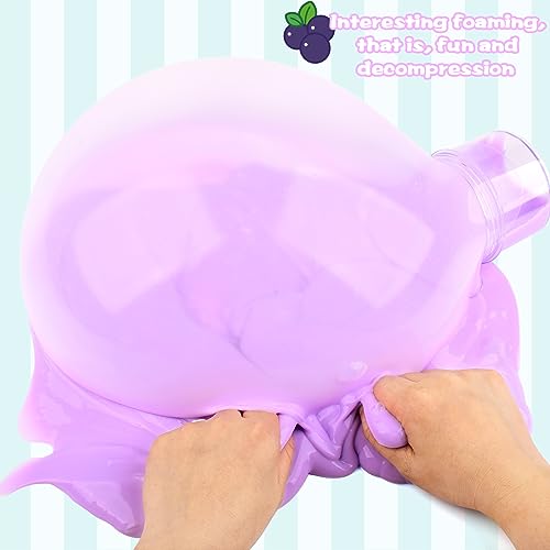 12 Pack Jelly Cube Slime Kit,Water Slime and Galaxy Slime,Non Sticky and Soft Bubble Milk Slime,DIY Slime Party Favor for Girls & Boys