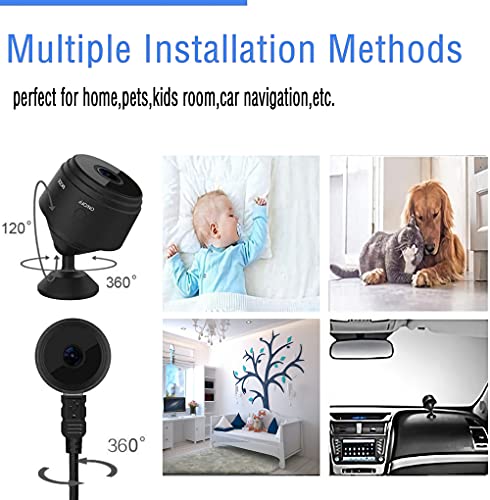 1080P WiFi Camera, 2.4G Smart Indoor Pet Dog Cat Cam, Phone APP,Security Camera with Motion Detection, Cameras for Home, Dome Cameras for Surveillance