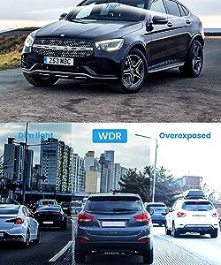 4K Dash Cam Front Built-in WiFi, WANLIPO Dash Camera for Cars with 3" IPS Screen, Car Camera with 64GB SD Card, 2160P Dashcam for Cars with App Control, G-Sensor, Loop Recording,24H Parking Monitor