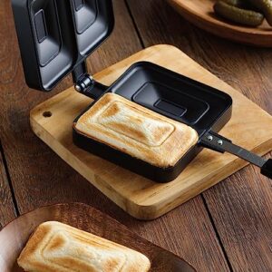 Panini Press Sandwich Maker [ Made in Japan ] Unique Design Breakfast Sandwich Maker Toaster for Kitchen and Camping [ Tostadora De Pan Sandwichera ]