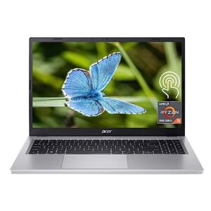 acer 2023 newest aspire 3 laptop, 15.6 inch fhd touchscreen display, amd ryzen 5 7520u processor, 16gb ddr5 ram, 512gb ssd, amd radeon graphics, bluetooth, wifi 6, windows 11 home, silver