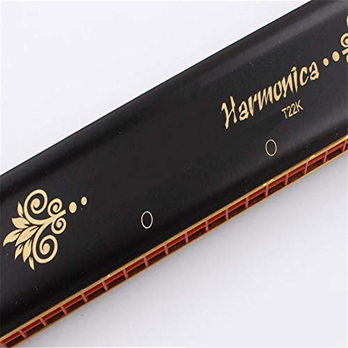 WAAZVXS T22K 22 Holes Harmonica Mouth Organ Harp Instrumentos ABS Comb Key C Professional Musical Instruments (Color : Key of Db)