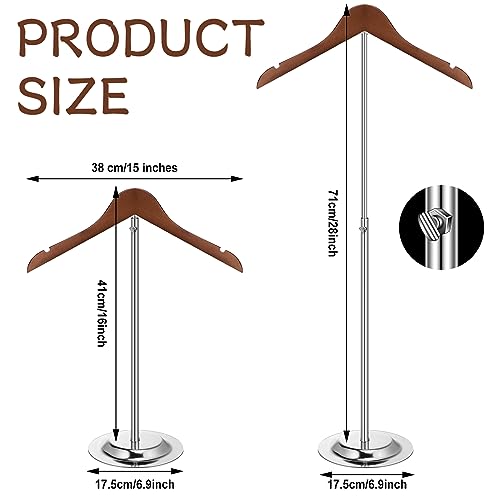 Barydat Adjustable Adult T Shirt Display Flexible Shoulder Stand Portable T Shirt Display Stand for Vendors Metal Clothing Display Rack Garment Hanger for Steaming Clothes Holder, 16 x 28 Inch(1 Pcs)